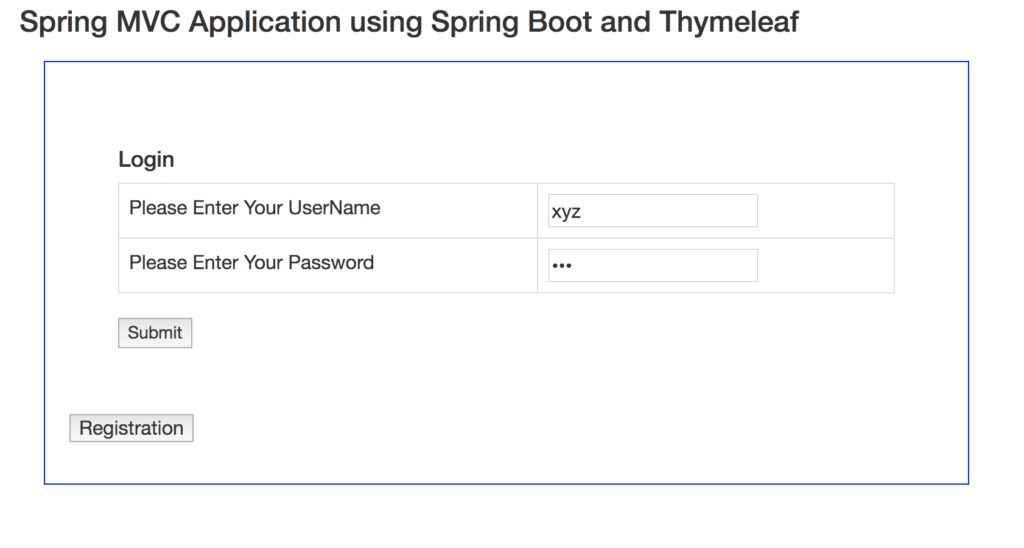 Spring MVC Login Application - Javagyansite