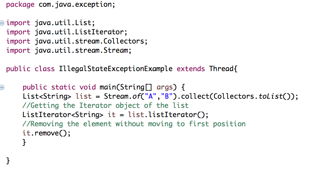 List of Unchecked Exception in Java